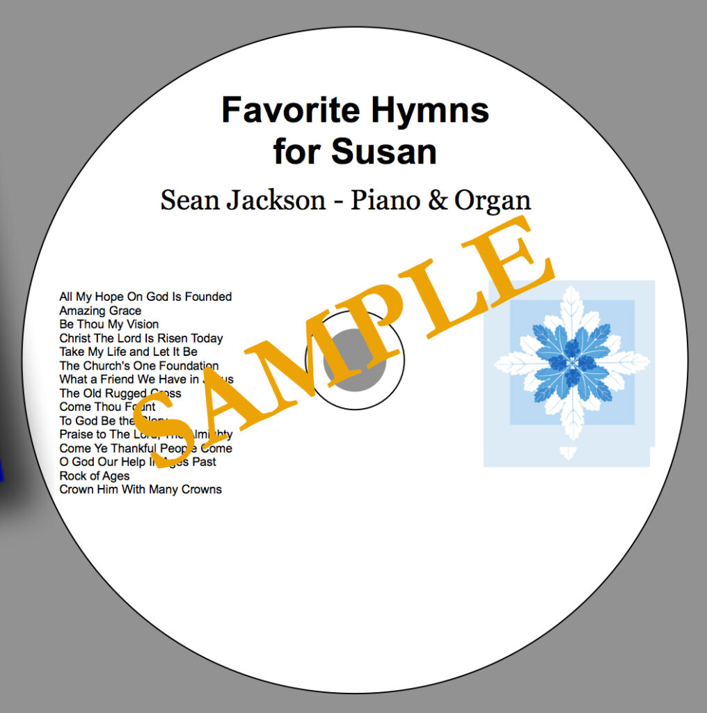 Personalized CD Recordings of Hymns - Sean Jackson | Official Website